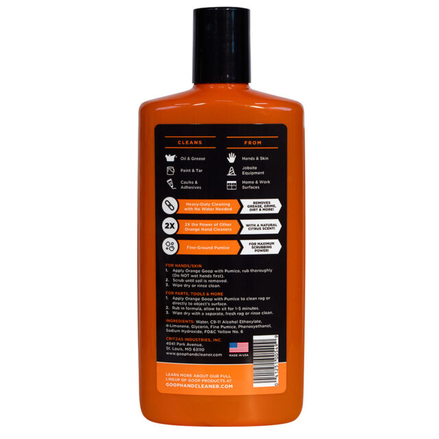 Orange Goop Hand Cleaner with Pumice – Goop Hand Cleaner